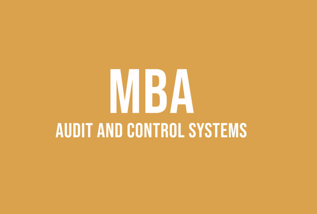 MBA Audit and control systems - European Business & Management Institute